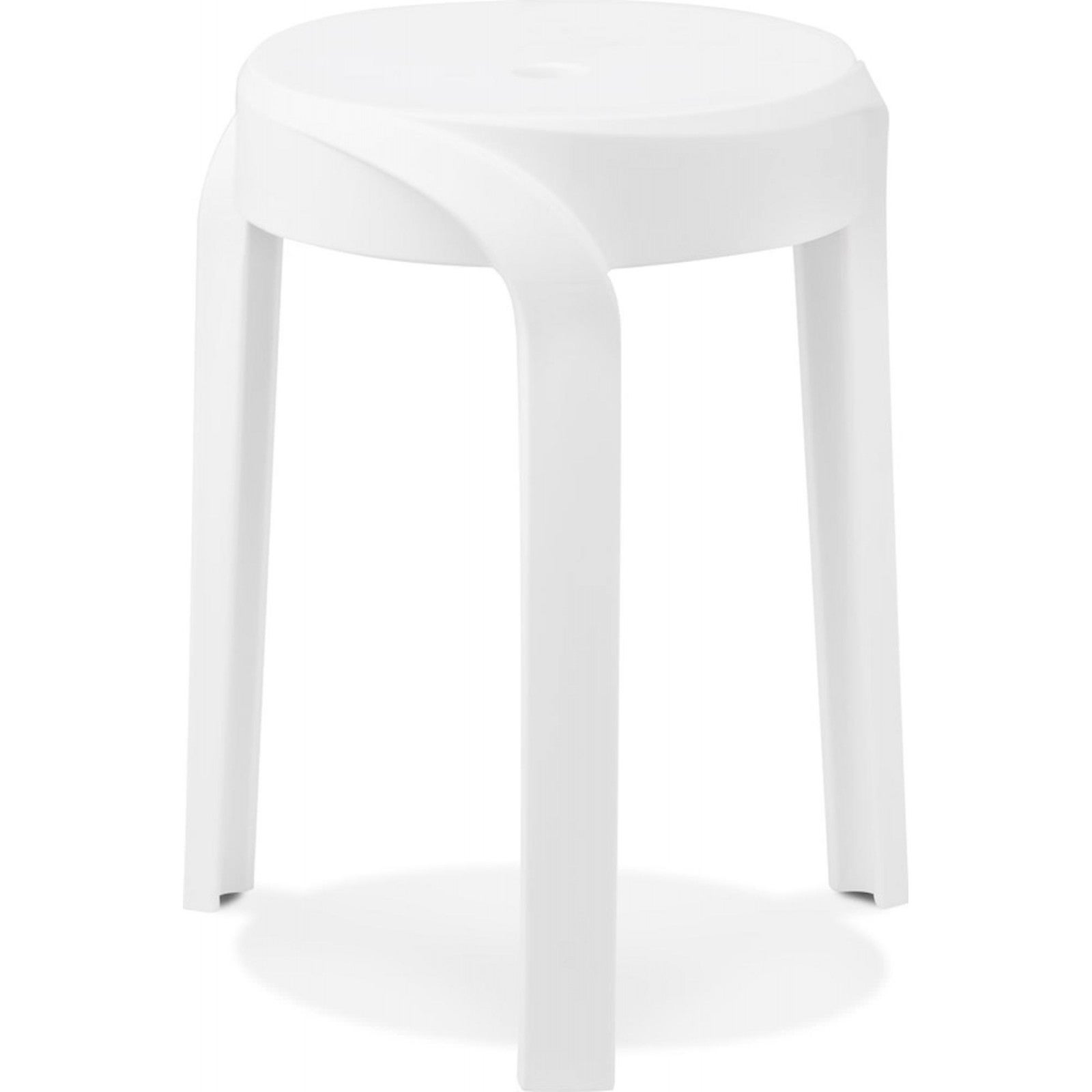 Tabouret empilable blanc élégant et pratique | Leroy Merlin