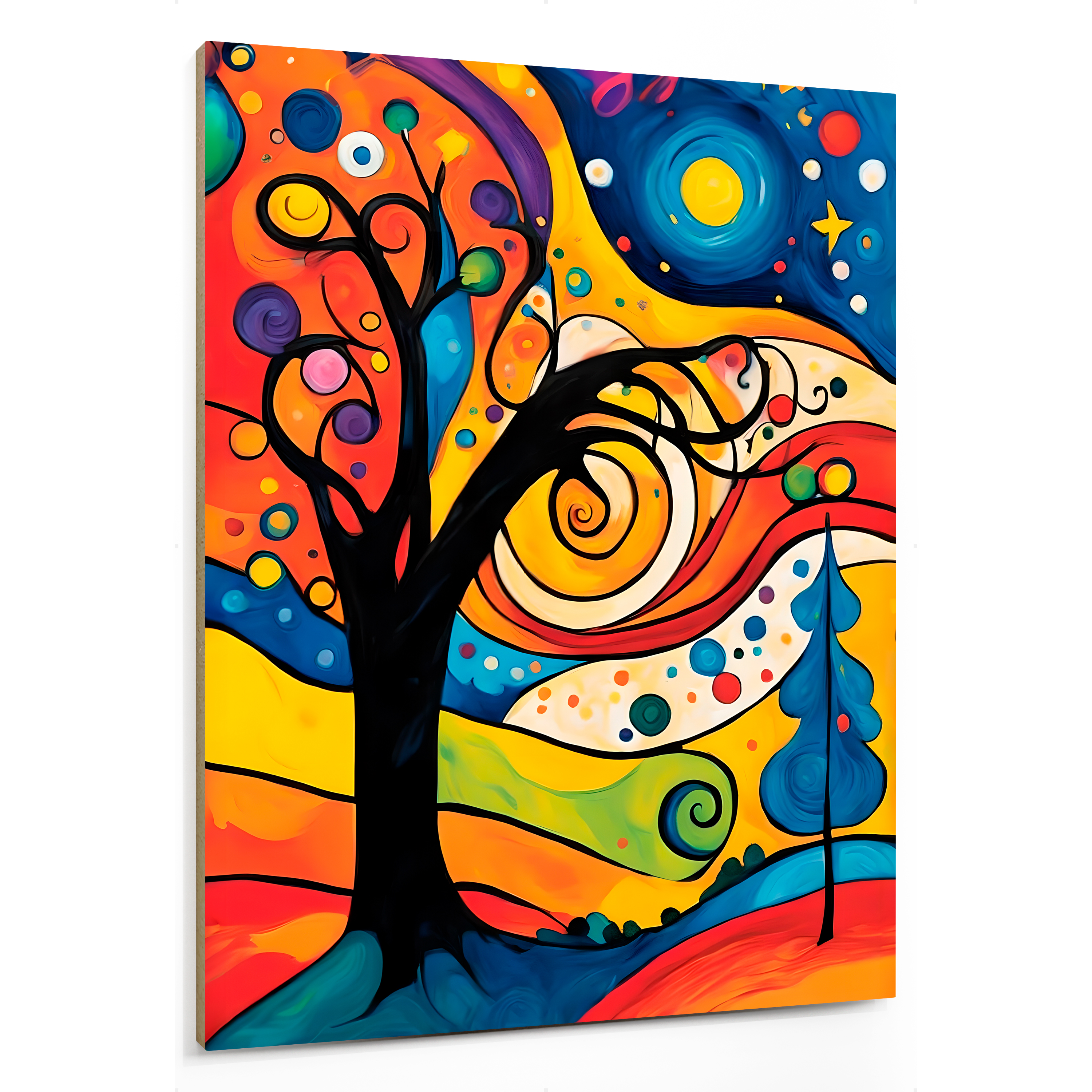 Tableau déco en bois Great Artists Reimagine Famous Artworks #4 20x25 ...