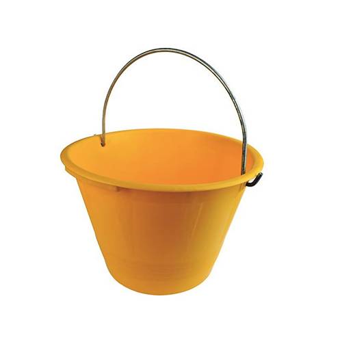 SEAU EN PLASTIQUE JAUNE LOURD CALDARELLA Diam. | Leroy Merlin