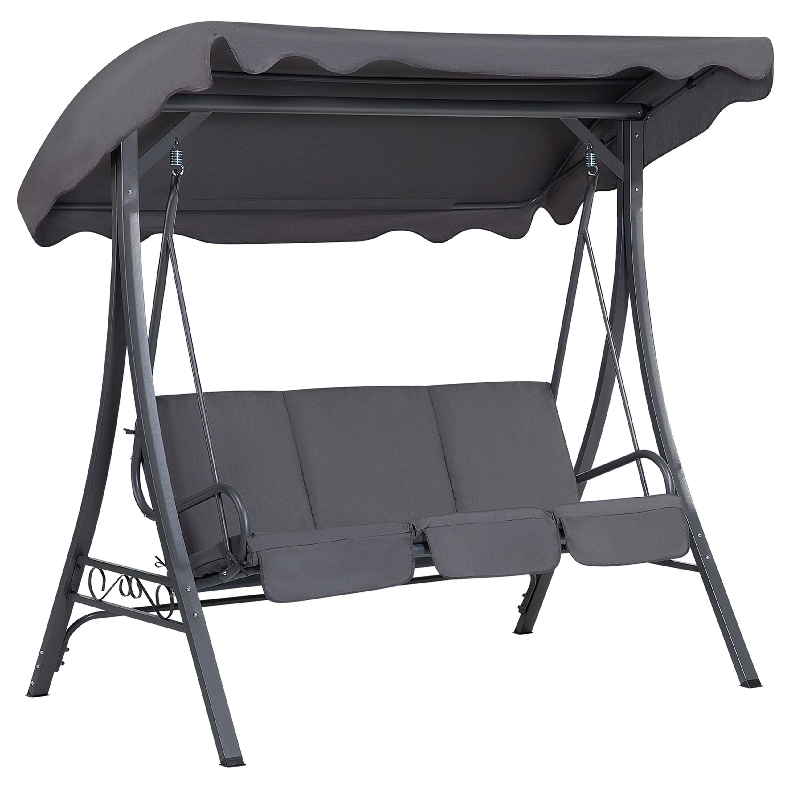 Balancelle de jardin GARBO Métal Gris foncé | Leroy Merlin