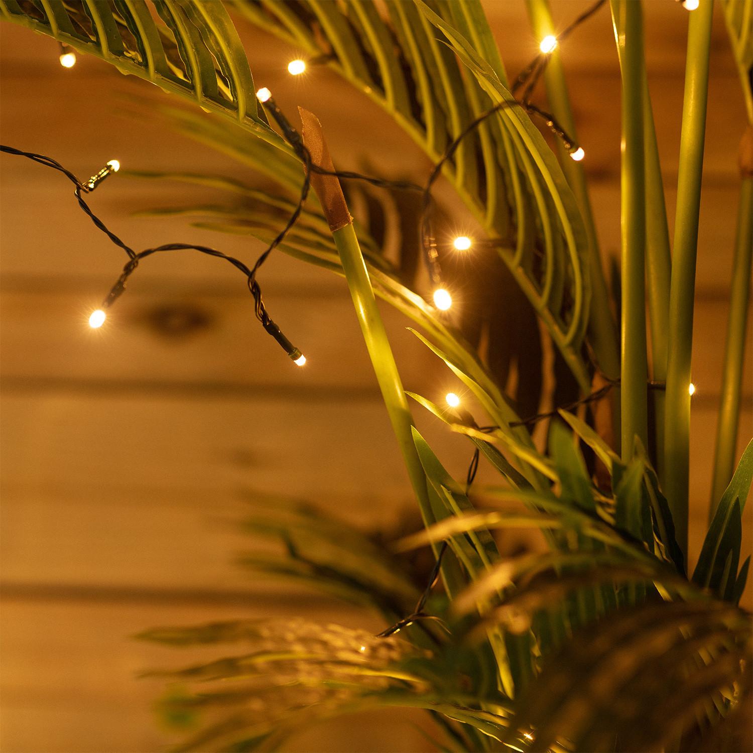 Guirnalda Solar Exterior LED Lasan 5m, 3000K Blanco Cálido, PVC PVC ...
