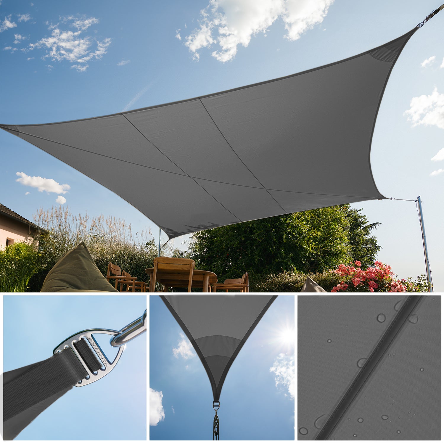 Voile Dombrage Triangulaire 4x4x4