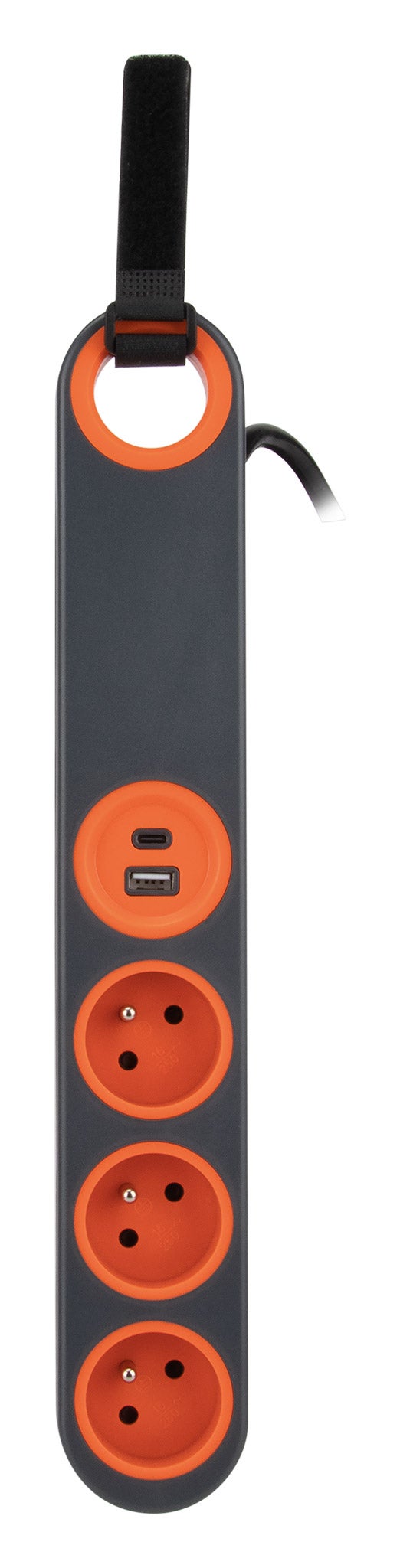 Bloc multiprise Klipo travaux et chantiers avec lampe LED - 3 prises 2P ...