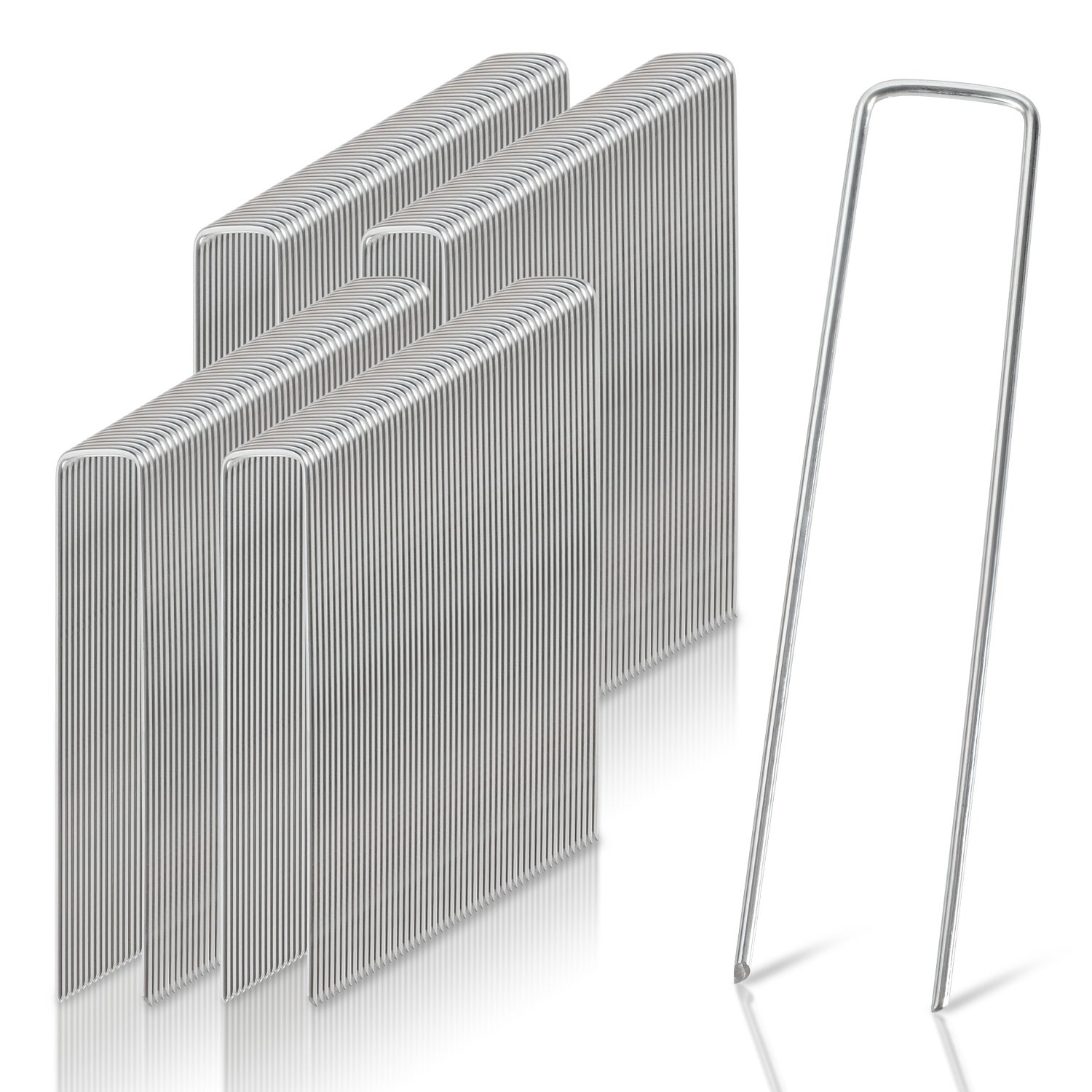 200 picchetti in acciaio zincato per il fissaggio al giardino ...