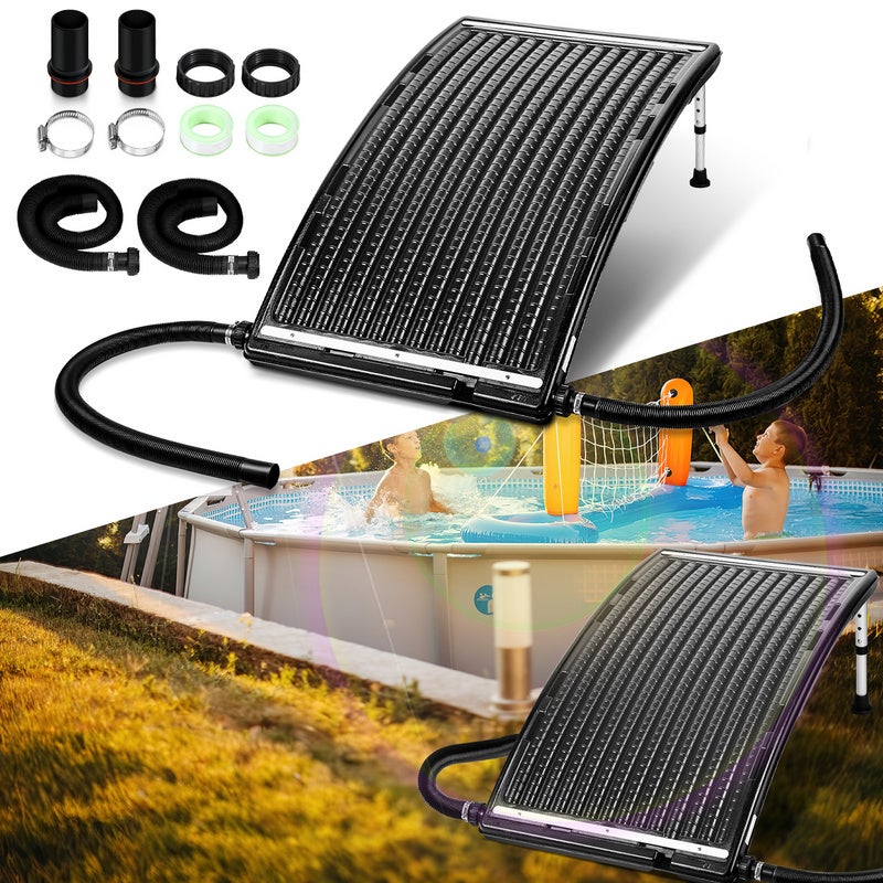 110 x 65 x 15 cm Colector solar Calefacción solar Piscina Placa solar ...