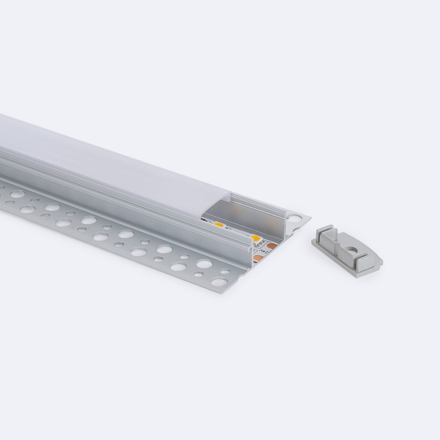 Ledkia - Perfil Aluminio Integrado en Escayola/Pladur para Tira LED ...