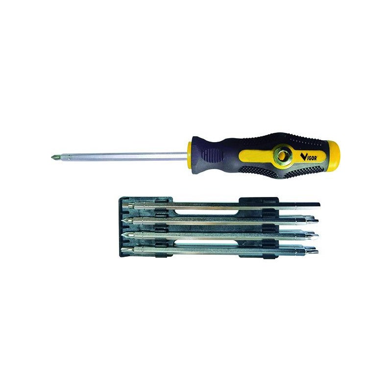 Destornillador multipunta Vigor, con insertos, 18 en 1 | Leroy Merlin