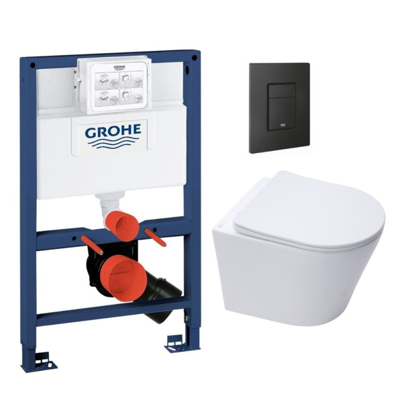 Swiss Aqua Technologies Pack WC Bâti-support Rapid SL + WC Swiss Aqua ...
