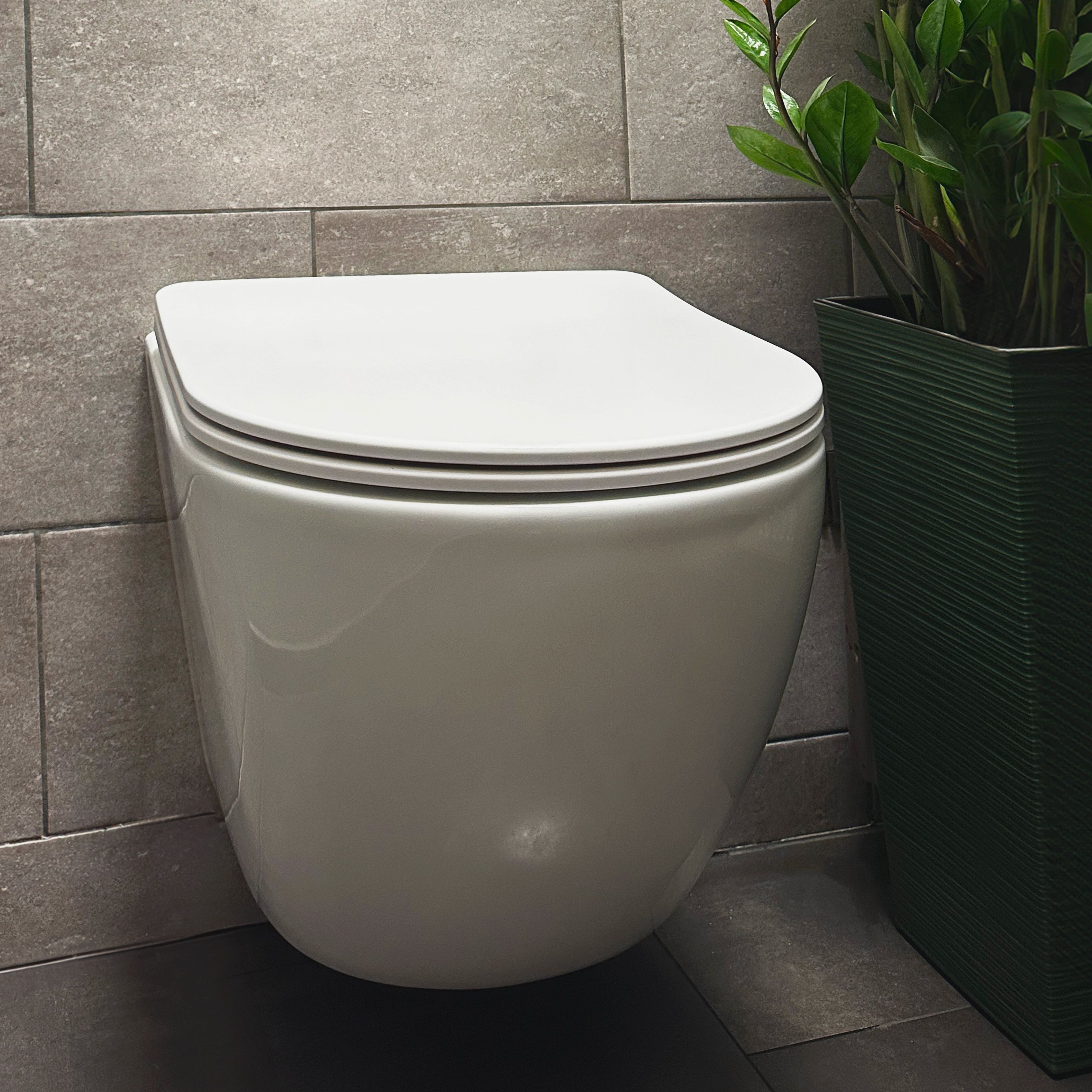 Misa Wc Podwieszana Rea Carlo Mini Tornado/Duroplast/Flat/Zm Biały 49 X ...