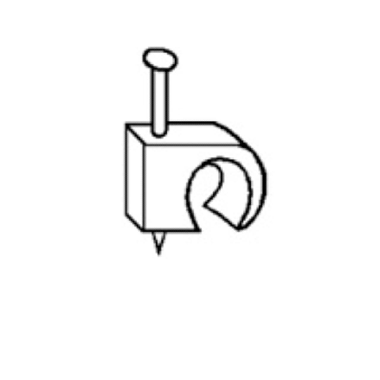 Attache pontet - legrand multifix - pour câble rond - 7 à 10 mm - noir ...