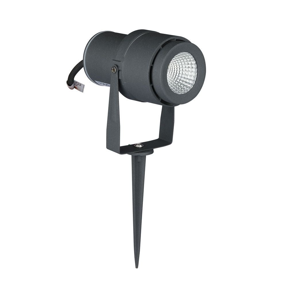 Spot LED de Jardín Tipo Clavo 12W Gris 4000K | Leroy Merlin