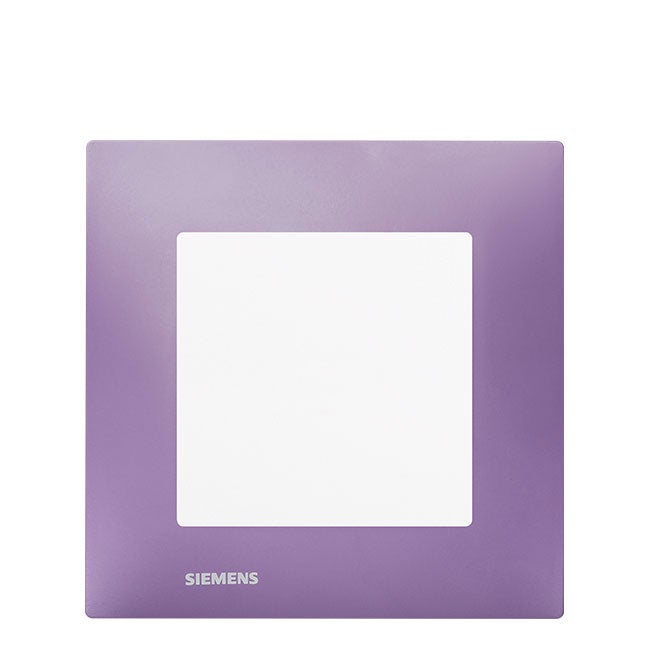 SIEMENS-Va-et-Vient Blanc Delta Viva + Plaque Violet | Leroy Merlin