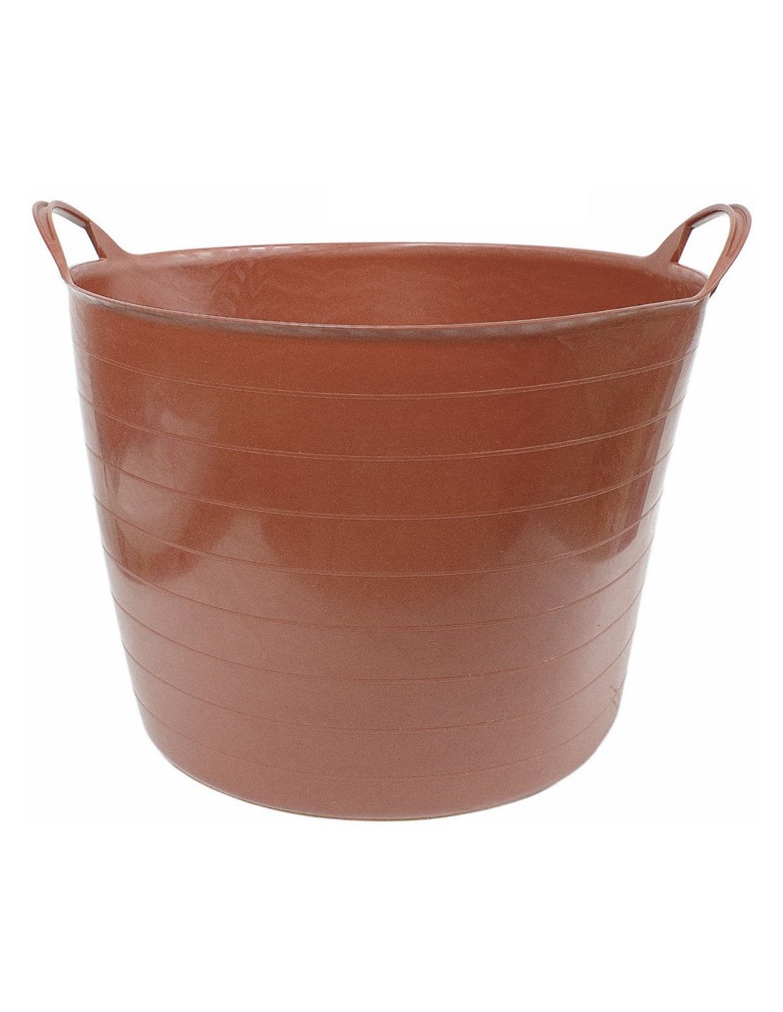 Espuerta de plástico 42 litros | Capazo de goma | Gama ColorFull Medium | Marrón | Leroy Merlin