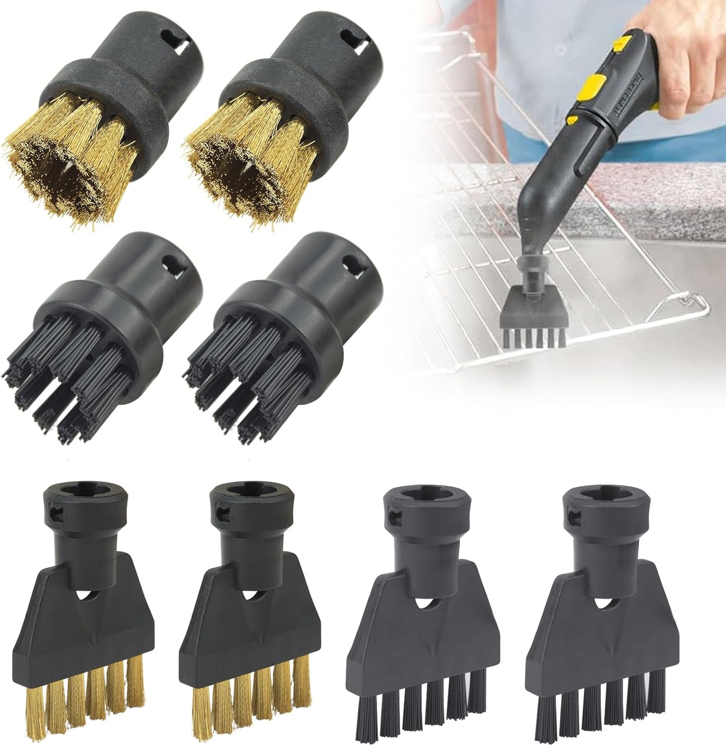 Accesorios para limpiadores de vapor Kärcher SC1 SC2 SC3 SC4 SC5 - Juego de cepillos para ...