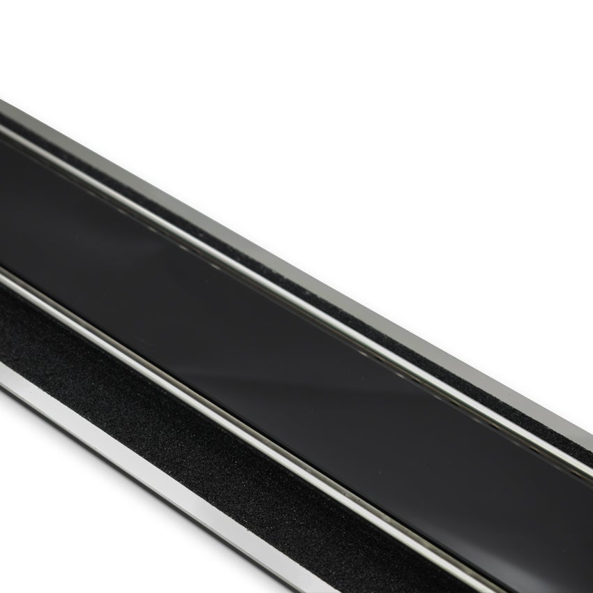 Canalón inox style line luxury - cristal negro canalón luxury ret. l ...