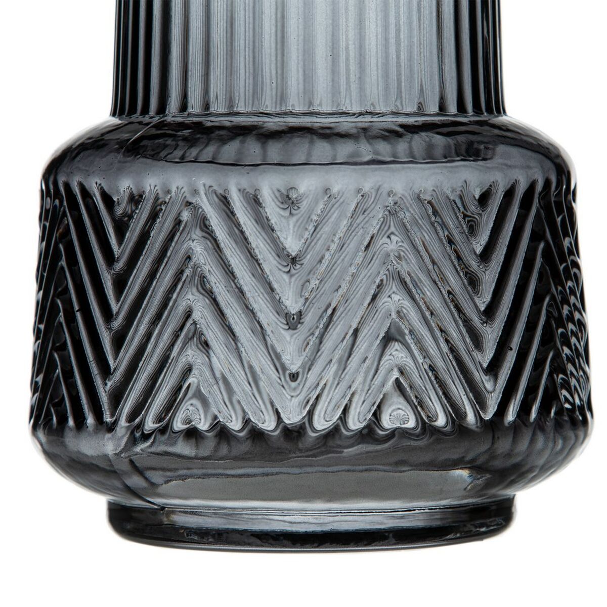 Vase Gris verre 10,5 x 10,5 x 15 cm | Leroy Merlin