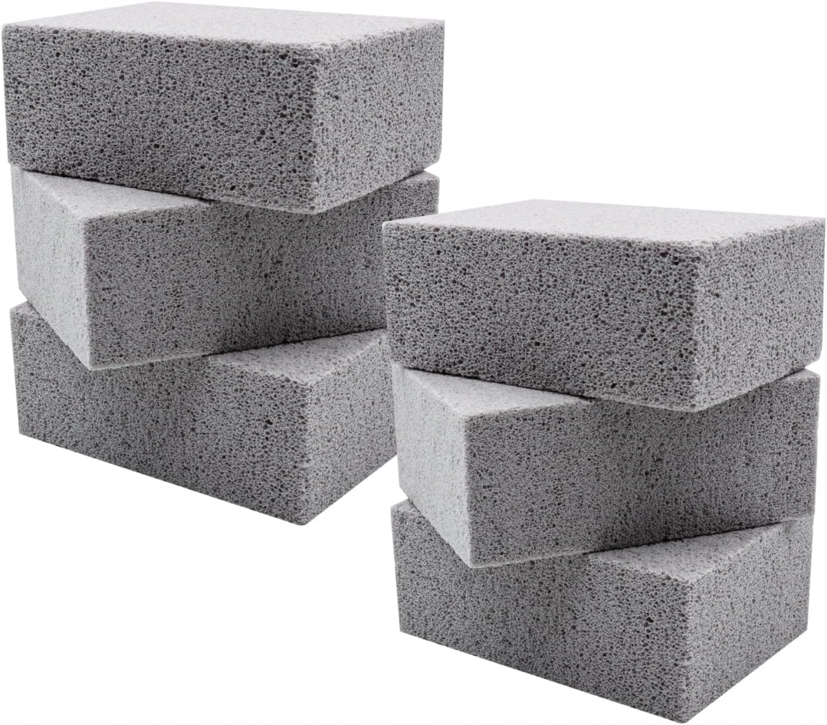 Juego de 6 piedras de limpieza reutilizables para parrilla, plancha y ...