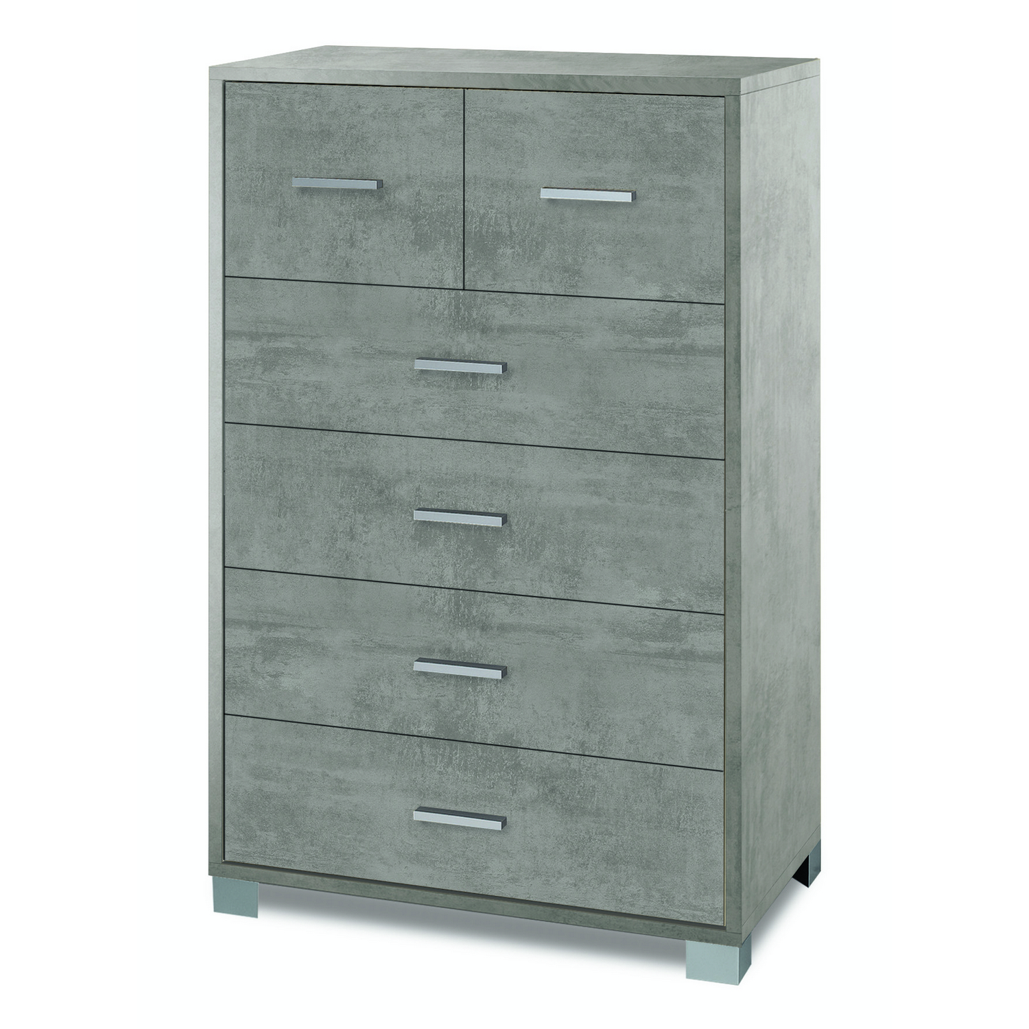 Commode design moderne 6 tiroirs salon chambre Mera | Leroy Merlin