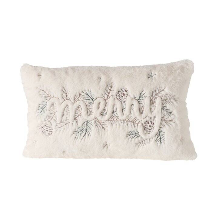 Coussin en peluche avec inscription JASPER, 30 x 50 cm., Boltze Home ...