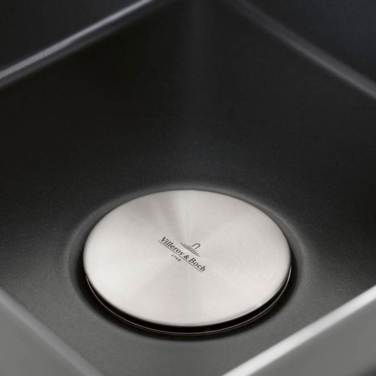 Cache bonde inox Villeroy & Boch diam 90 | Leroy Merlin