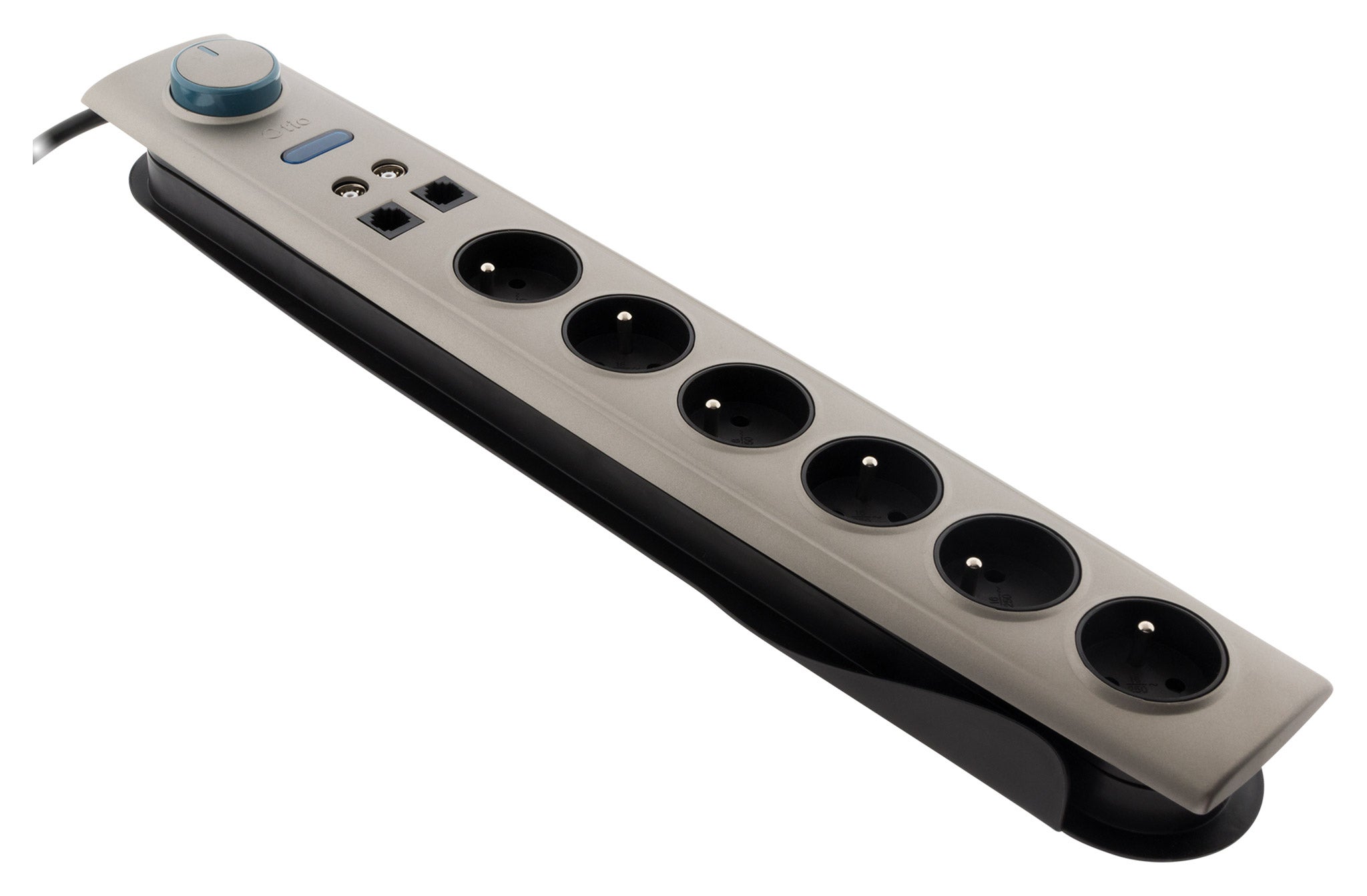 Multiprise parafoudre 6 prises 2P+T 16A + 2 prises TV + RJ11/Rj45 ...