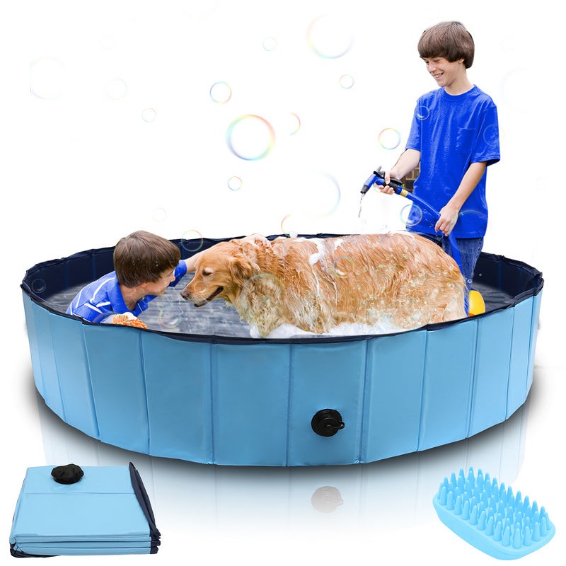 Piscina para perros para animales para PVC Glue PVC+MDF Baño plegable ...