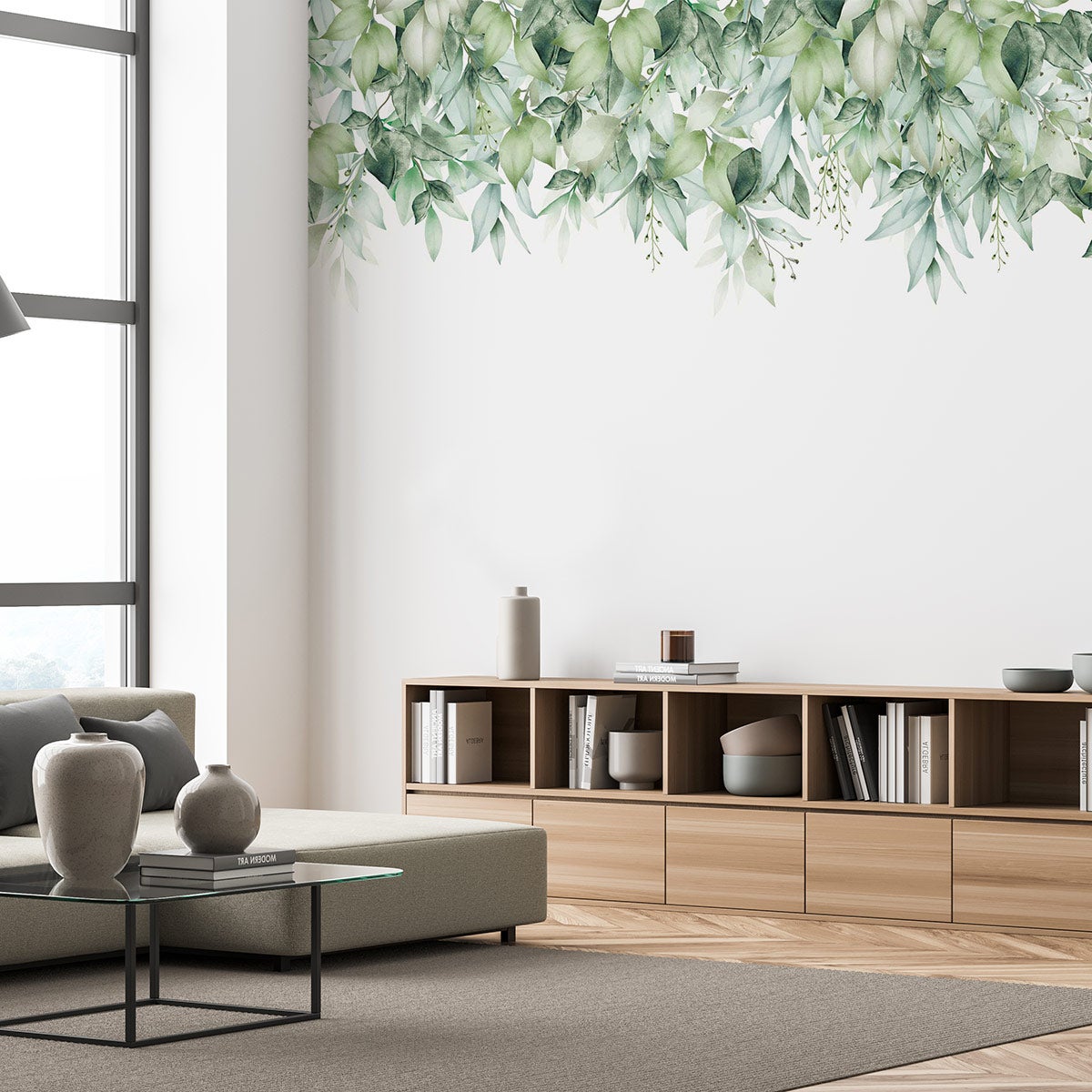 Papier peint feuillage suspendu | Leroy Merlin