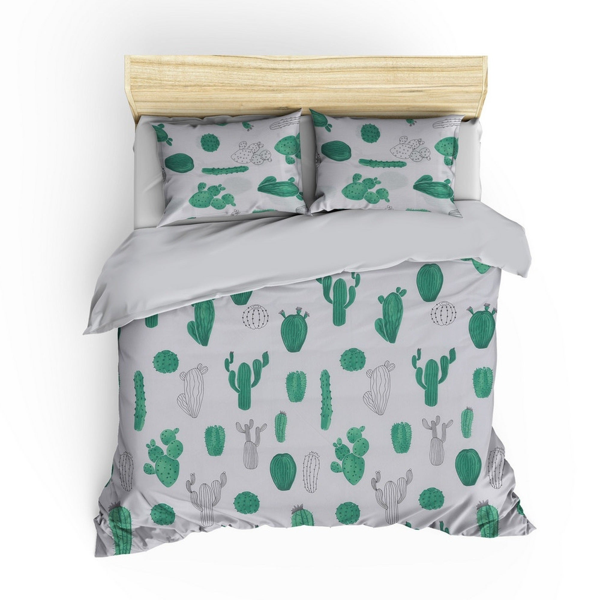 Couette matelassée 250x200cm en coton Blanc et Vert | Leroy Merlin