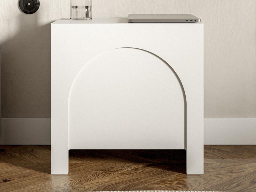 Mesita de noche 1 puerta - blanco - DELANYA | Leroy Merlin