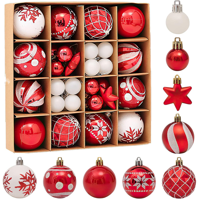 Juego de 42 adornos navideños irrompibles para colgar en el árbol de ...