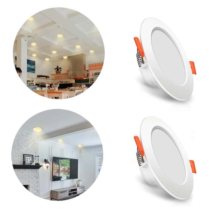 3 Spots LED Encastrables Ultra-Plats 5W 4000K – Éclairage de Plafond ...