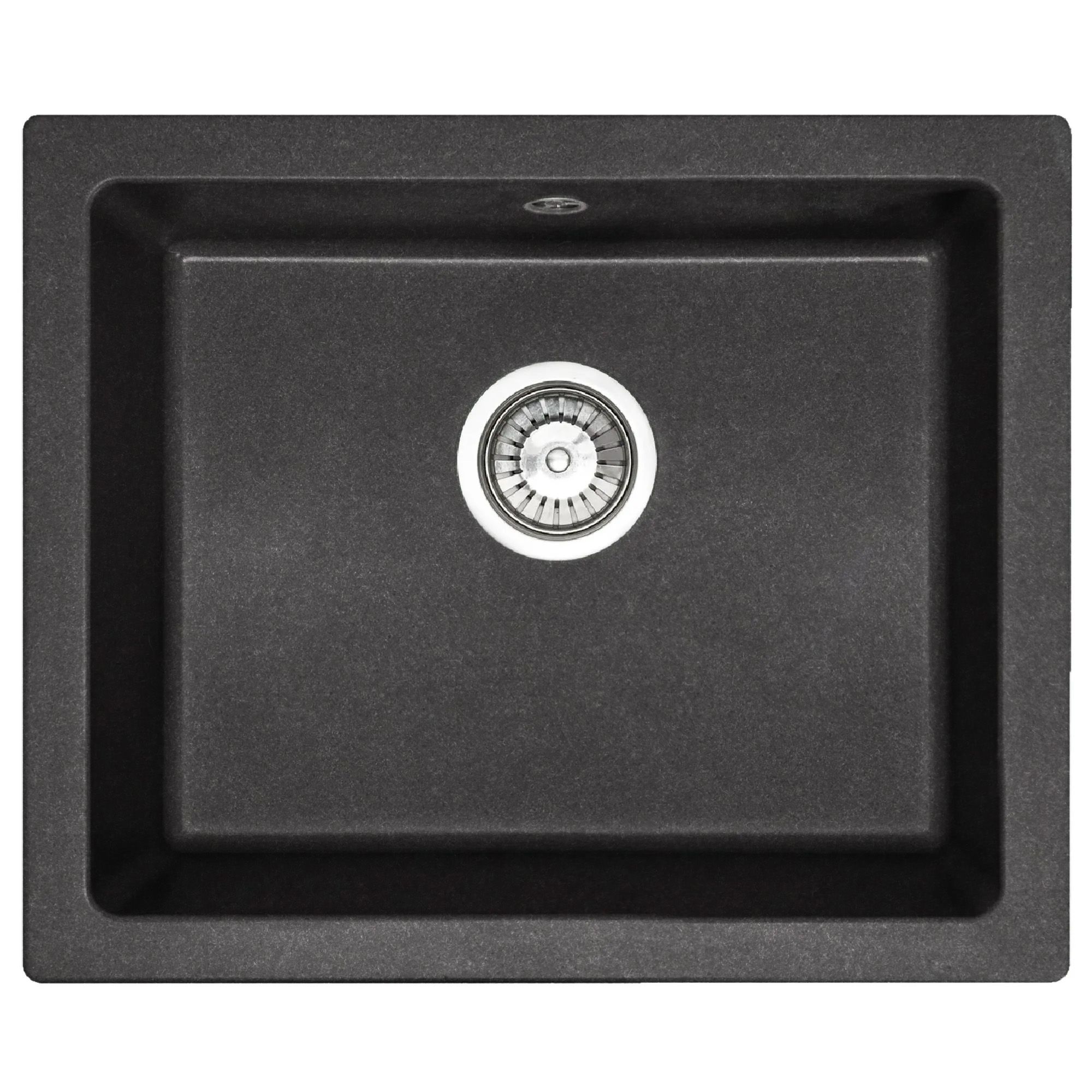 ÉVIER REA NELS BLACK + SIPHON 56X46,5X20CM | Leroy Merlin