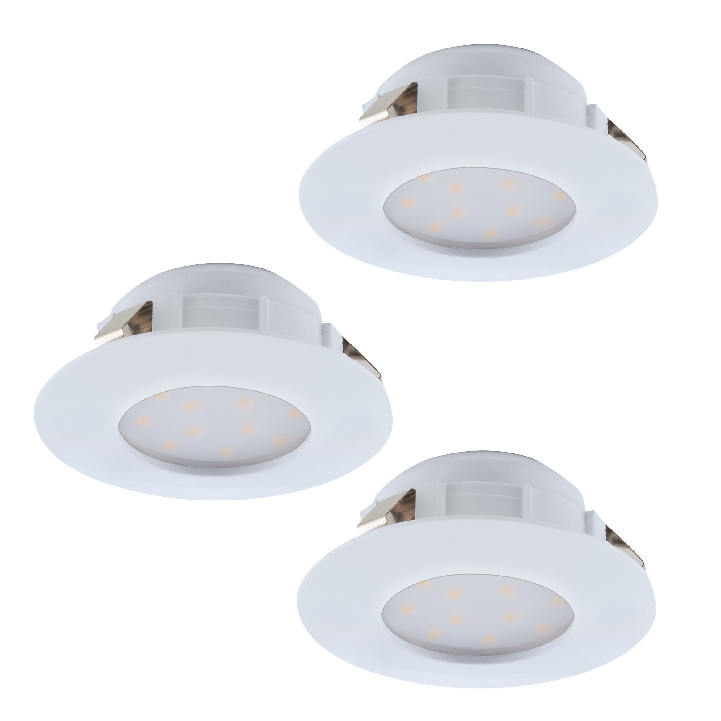 Luminaire encastrable PINEDA IP20, IP44 LED 3X4,9W en matière ...