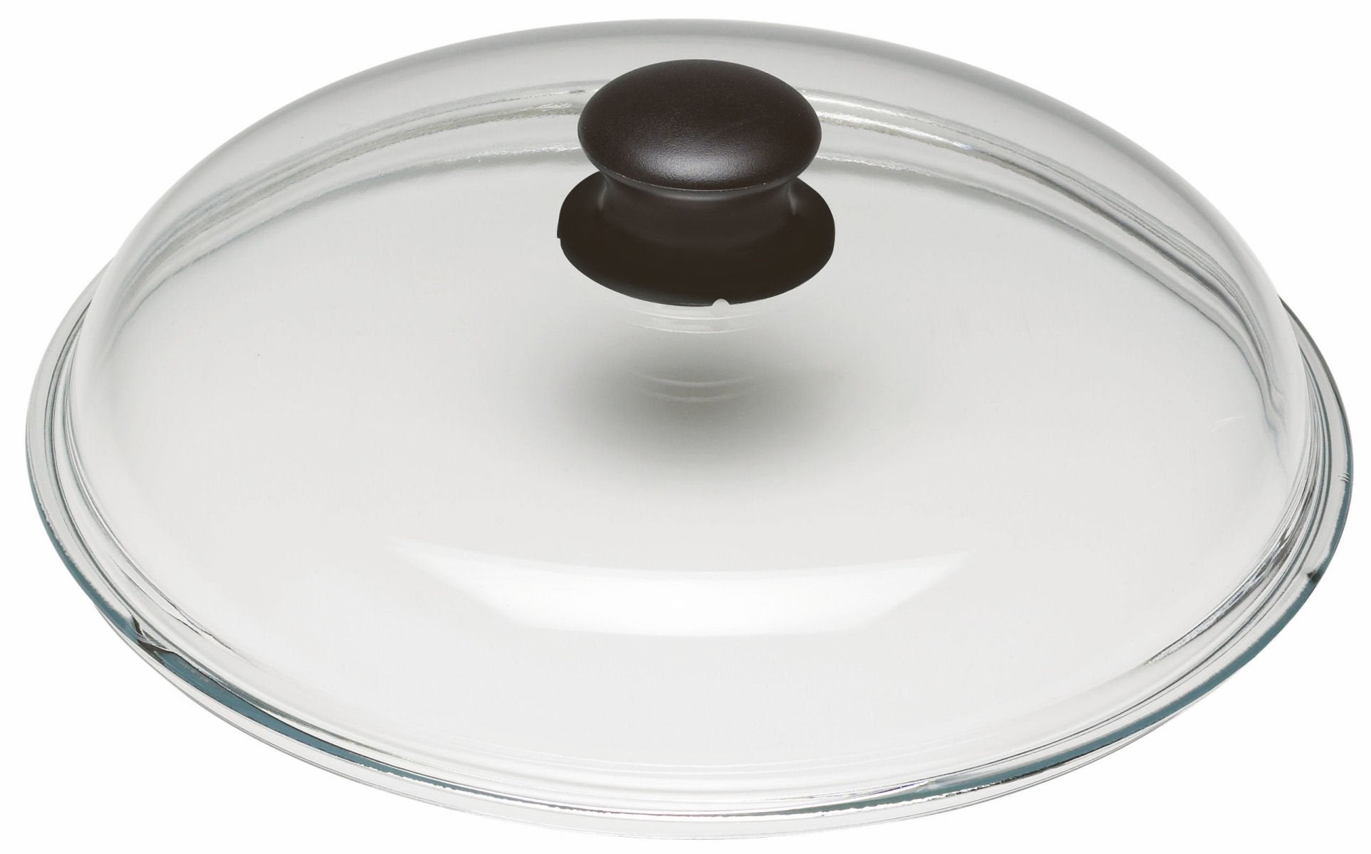 Tapa de vidrio abovedado con perilla negra 3333 24 transparente ...
