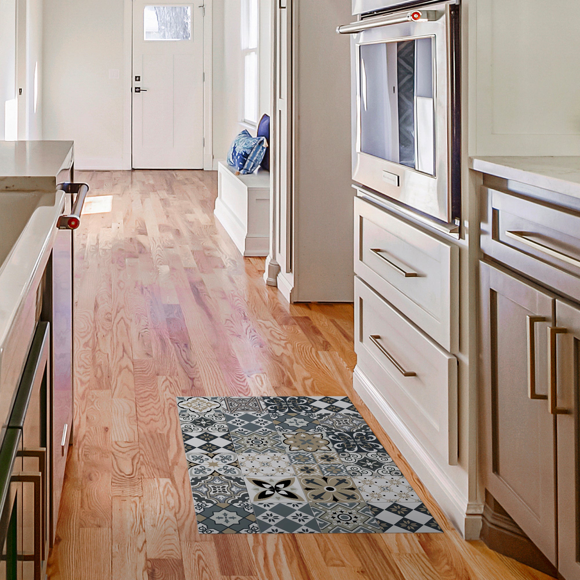 Tapis/ Motifs géométriques colorés / 61x91 cm - RECTANGLE/ Créé et ...