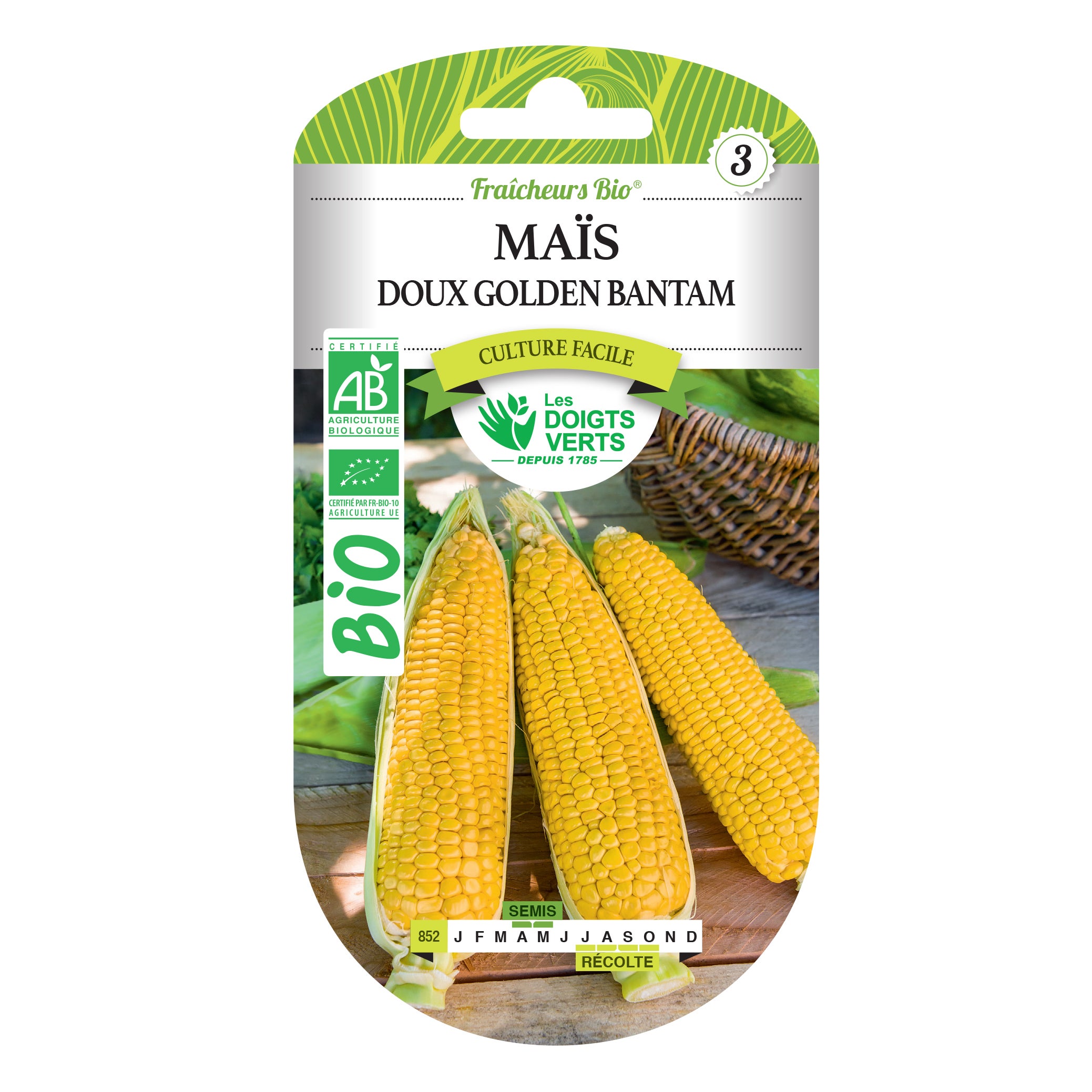 Semillas de maíz dulce Golden Bantam BIO Los Dedos Verdes | Leroy Merlin