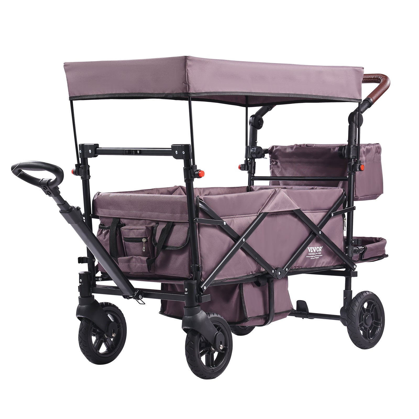 Chariot pliable pour VEVOR 2 enfants,charge 25 kg,poussette avec ...
