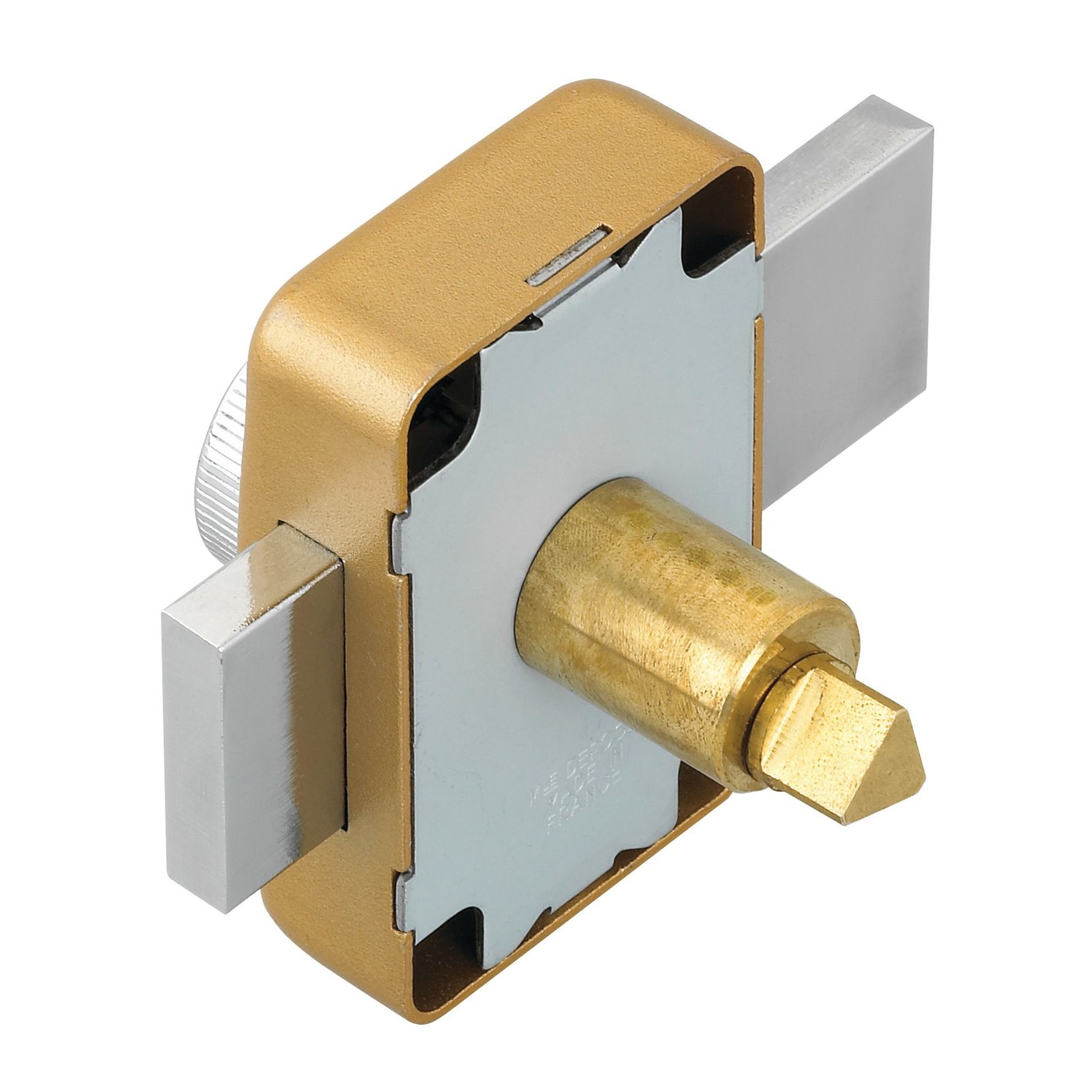 Verrou pompier à bouton + triangle 14mm cylindre 40mm – COUILLET - 570. ...