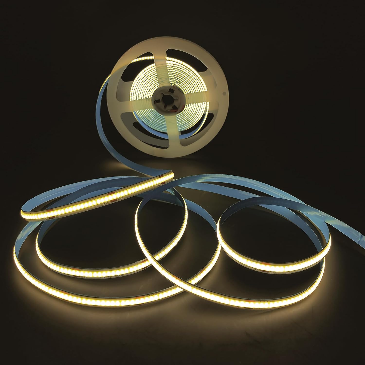 Ruban LED COB 24V 5M 60W (12W/m), 6000Lm, Dimmable, 352 LED/m, IP20 ...