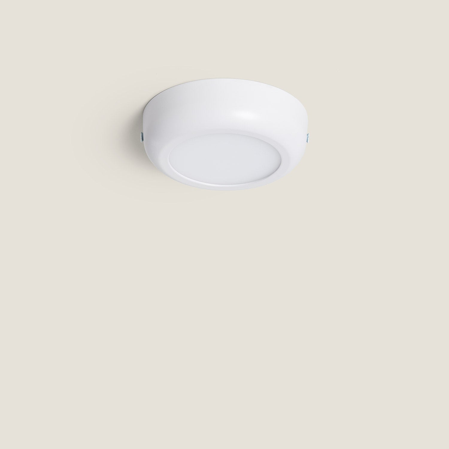 Ledkia Plafón LED 6W Circular Metal Ø125 mm Design White 4000K Blanco ...
