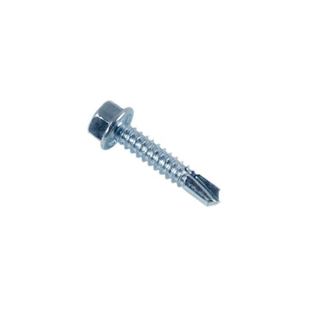 Vis autoperceuse tête hexagonale à embase 6.3 x 120 mm Zinguée - Boite ...