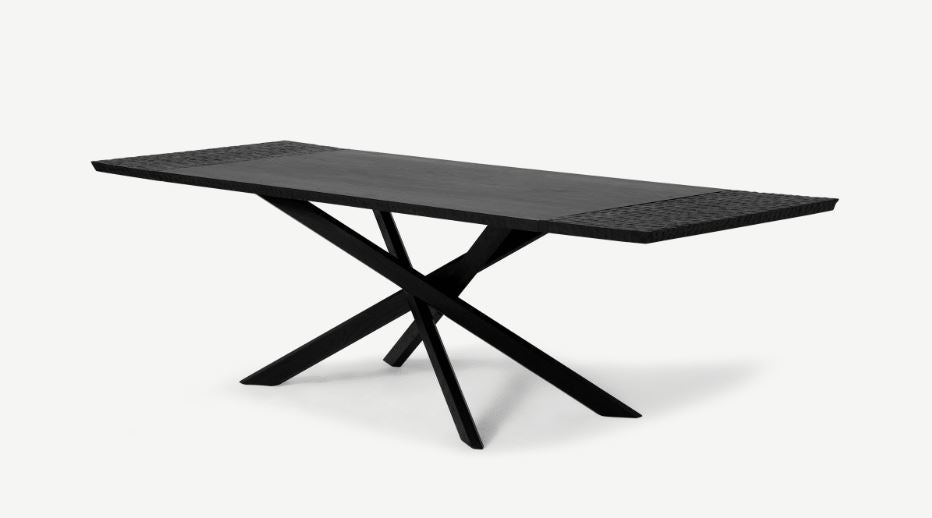 Abbon - table à manger extensible - jusqu'à 12 personnes - en chêne ...