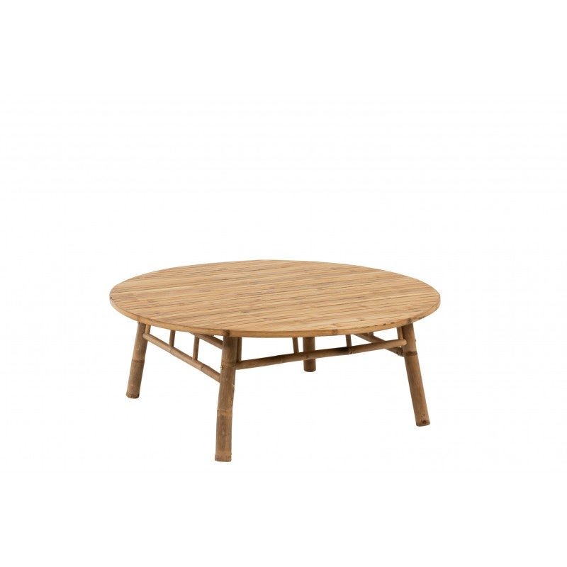 Table de salon ronde en bois naturel 120x120x46 cm | Leroy Merlin