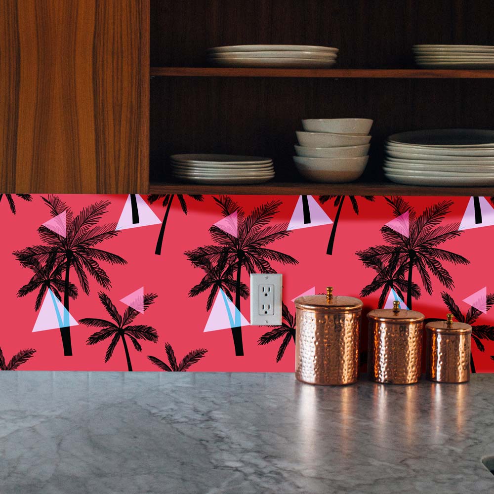 Crédence Adhésive Tropical Miami - 300 x 50 cm | Leroy Merlin