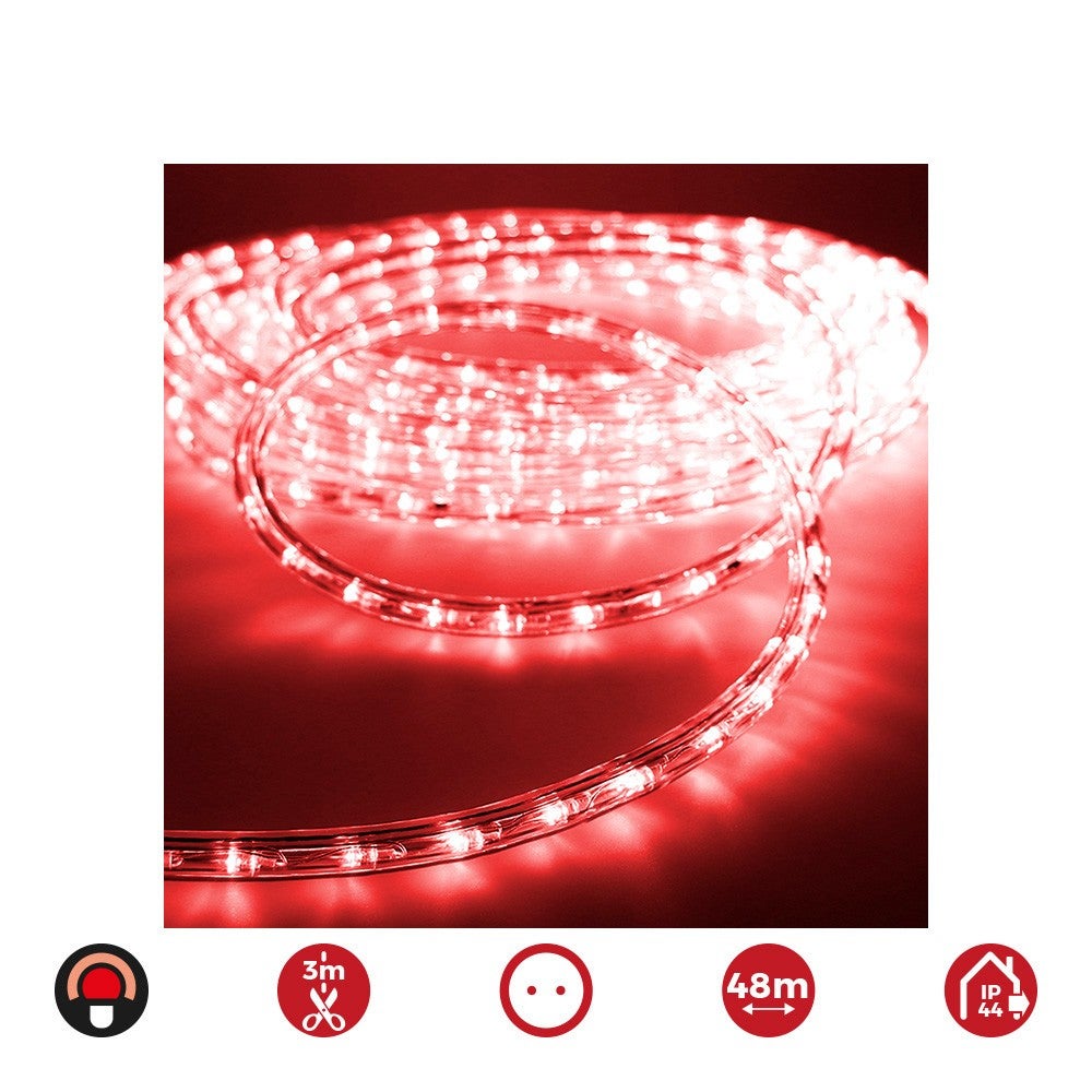 Tube flexiled led 2 voies multifonction 36 leds/m rouge ip44 ( usage ...