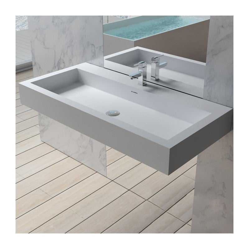 Plan vasque solid surface Réf : SDPW83 | Bricoman