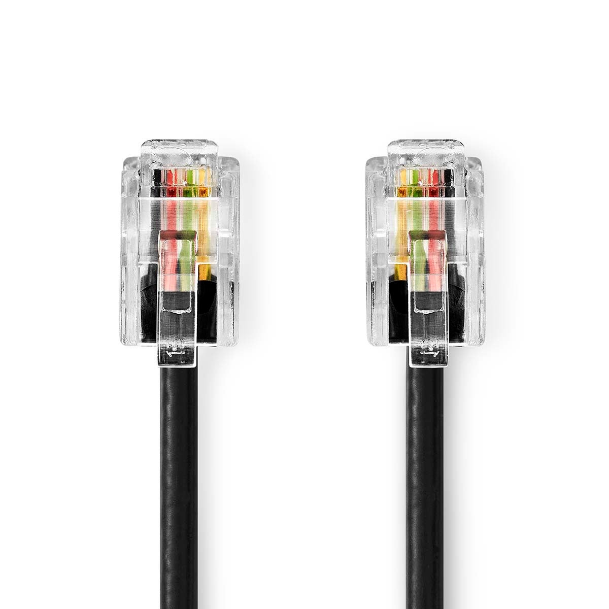 Cable Telefónico - RJ10 Macho - RJ10 Macho - 5.00 m - Diseño del cable ...