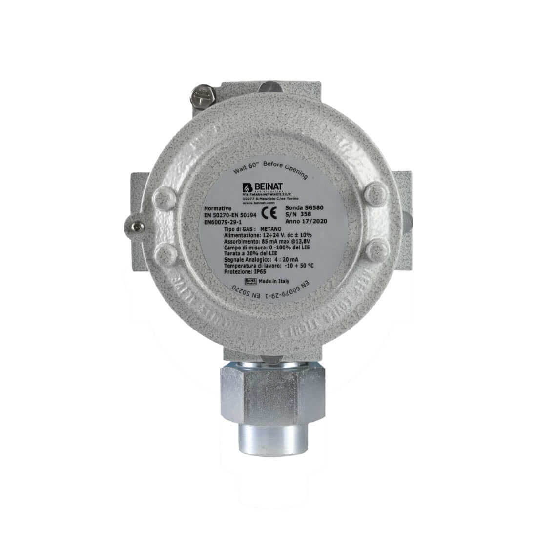 Détecteur de gaz hydrogène en boîtier antidéflagrant SG580 - Beinat ...