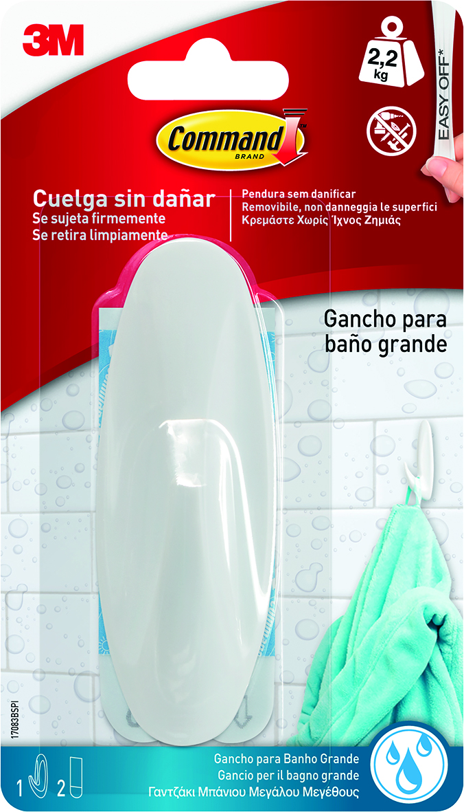 CROCHET DE COMMANDE 17083B 1U+2 BANDES BLANCHES | Leroy Merlin