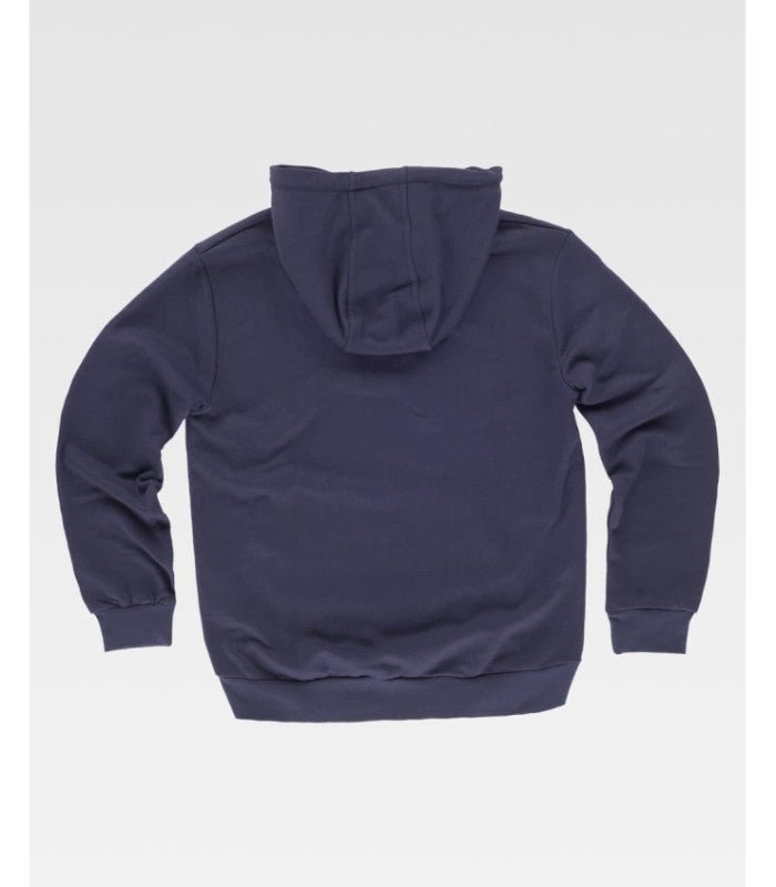 Sudadera básica con capucha y cordón ajustable. Cubrecosturas en el ...